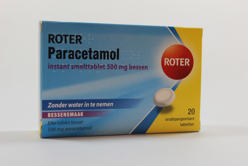 Roter Paracetamol Smelttablet bessen (20 orodispergeerbare tabletten ...