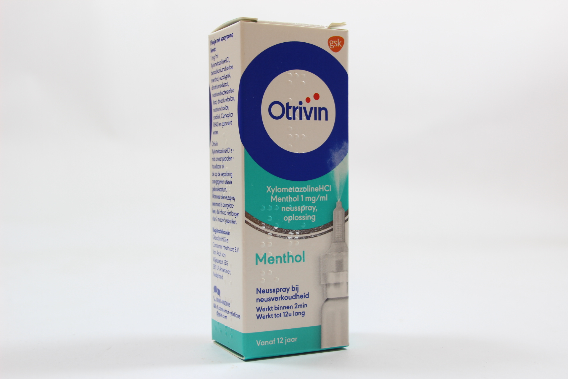 Otrivin Neusspray Menthol (10ml) - De Groene Luifel - Webshop