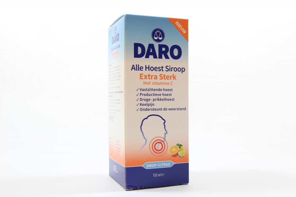 Daro Alle Hoest Siroop Extra Sterk met vitamine C (150ml) - De Groene ...