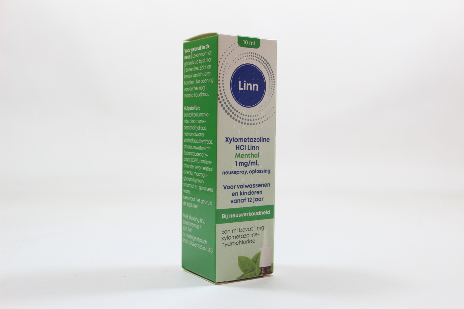Linn Xylometazoline Menthol neusspray (10ml) - De Groene Luifel - Webshop